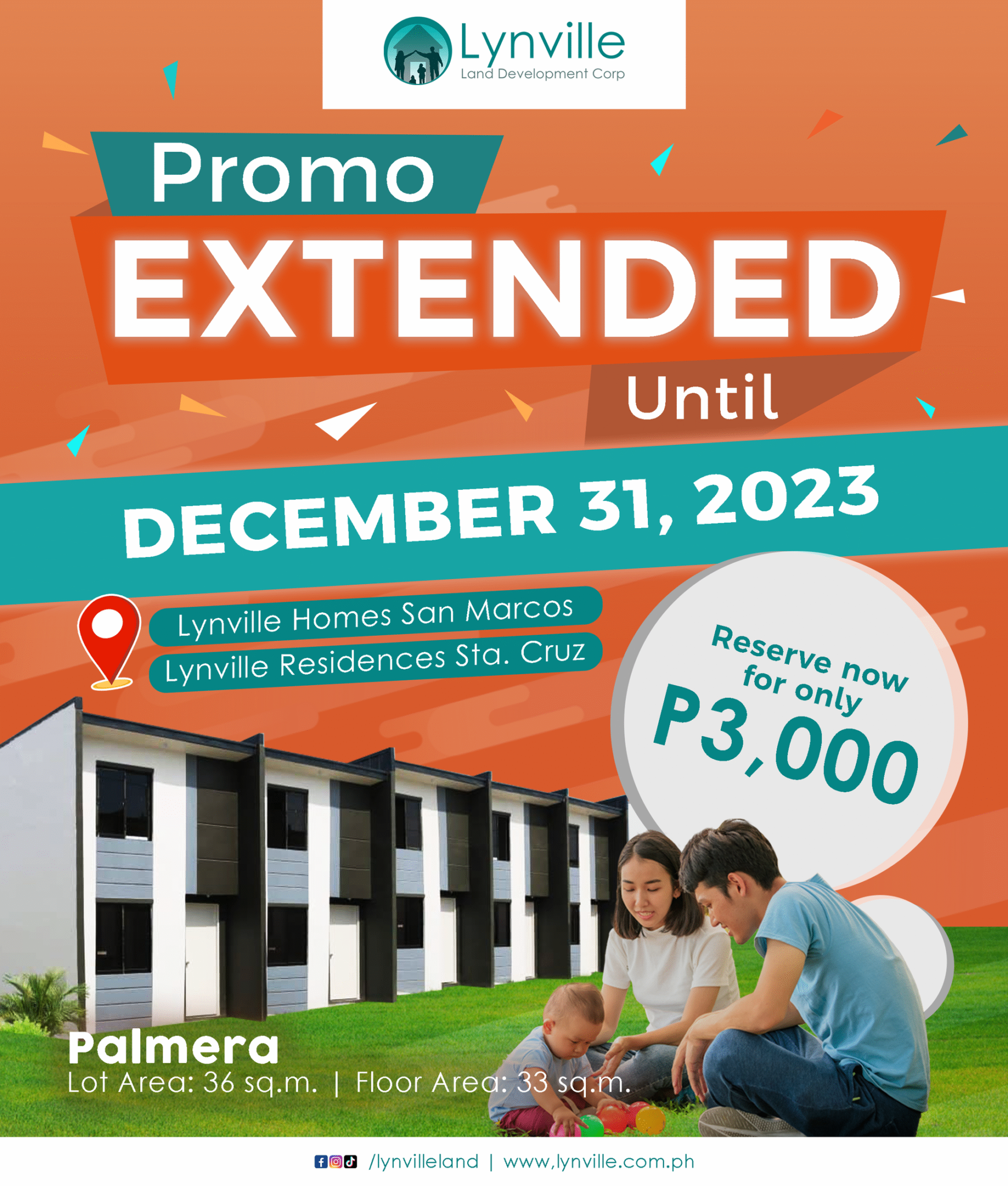 3K Reservation Fee Promo Extended Until December 31, 2023 - Lynville Land